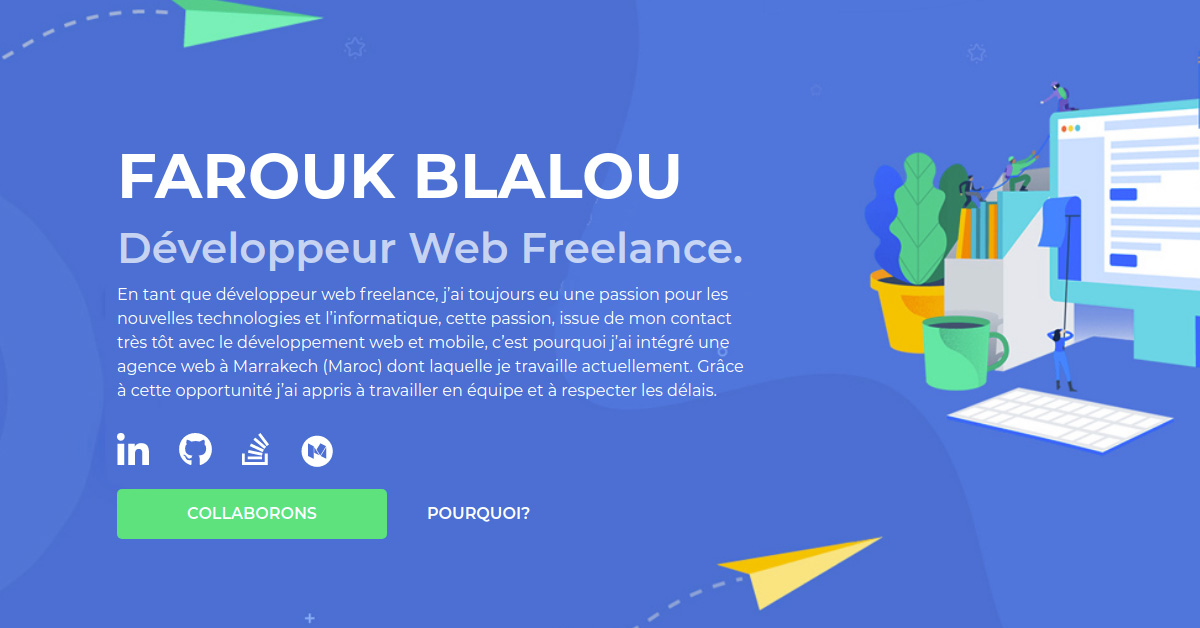 Freelance Full stack Web Developer (Front-End & Back-End)